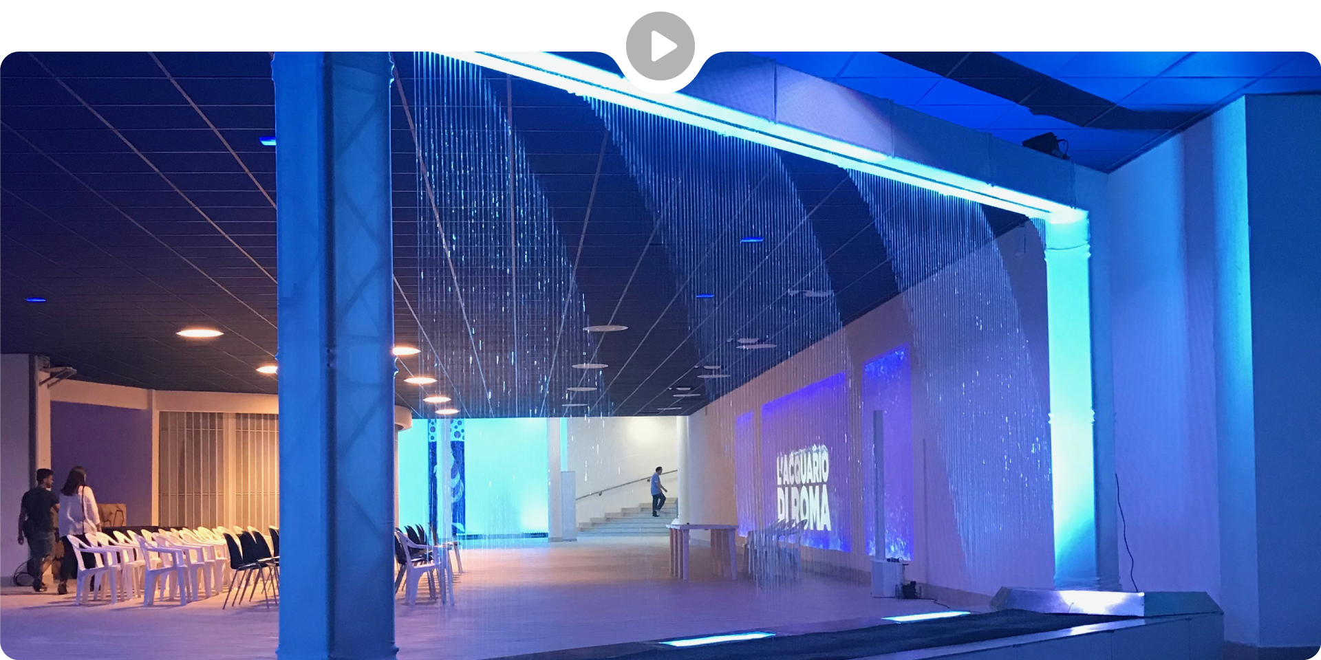 Wordfall - Digital Water Curtain. Interactive Water Wall | Waterfall ...